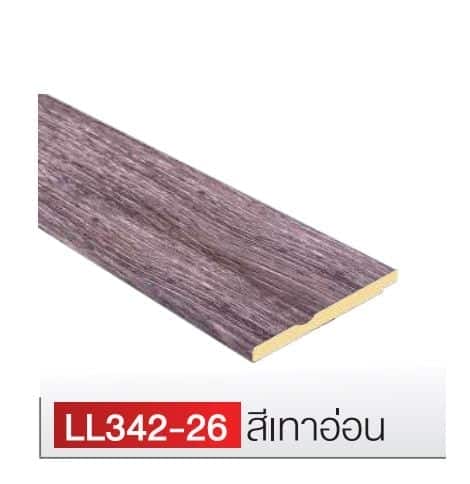 DEKOR บัวล่าง LL342-26 สีเทาอ่อน - FullHouse Store